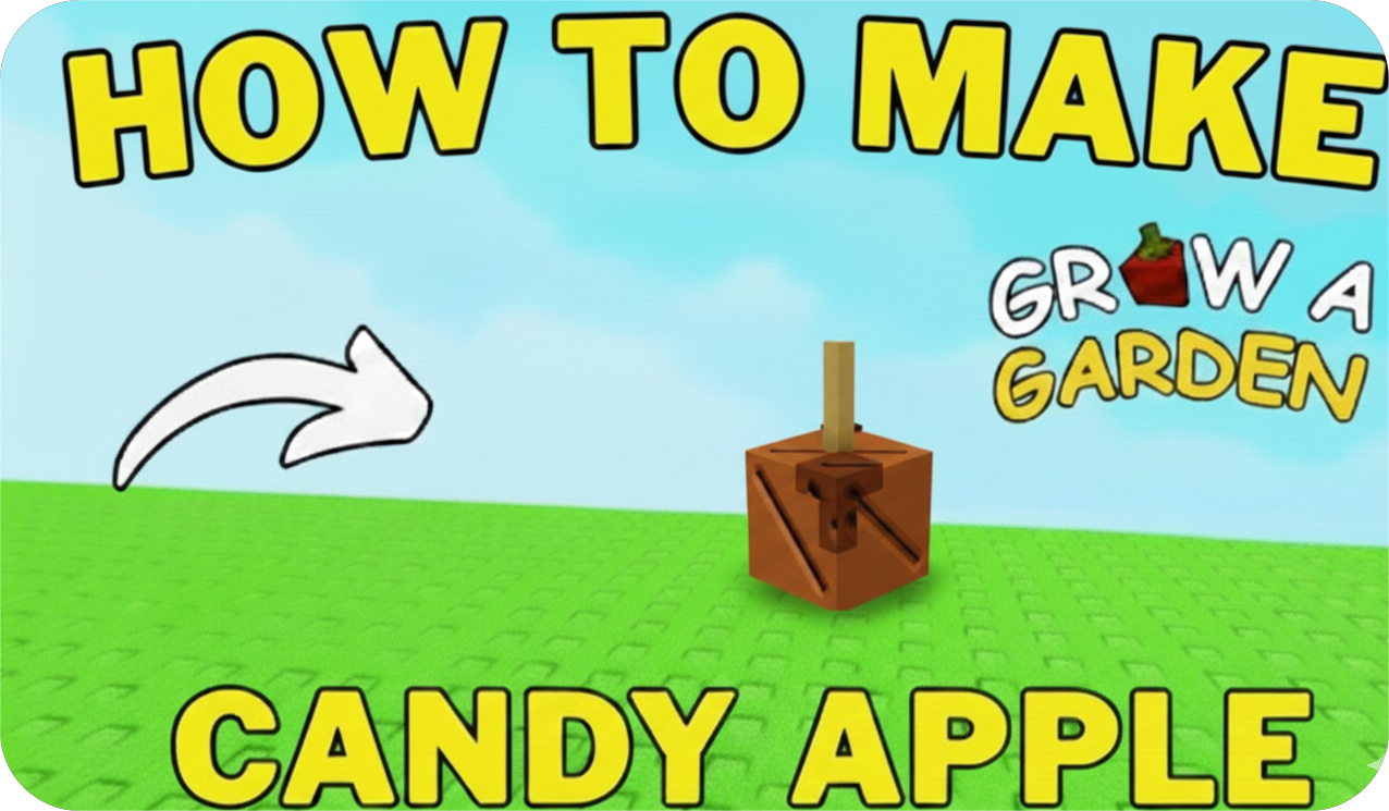 How to make Candy Apple in Grow a Garden | Candy Apple Recipe